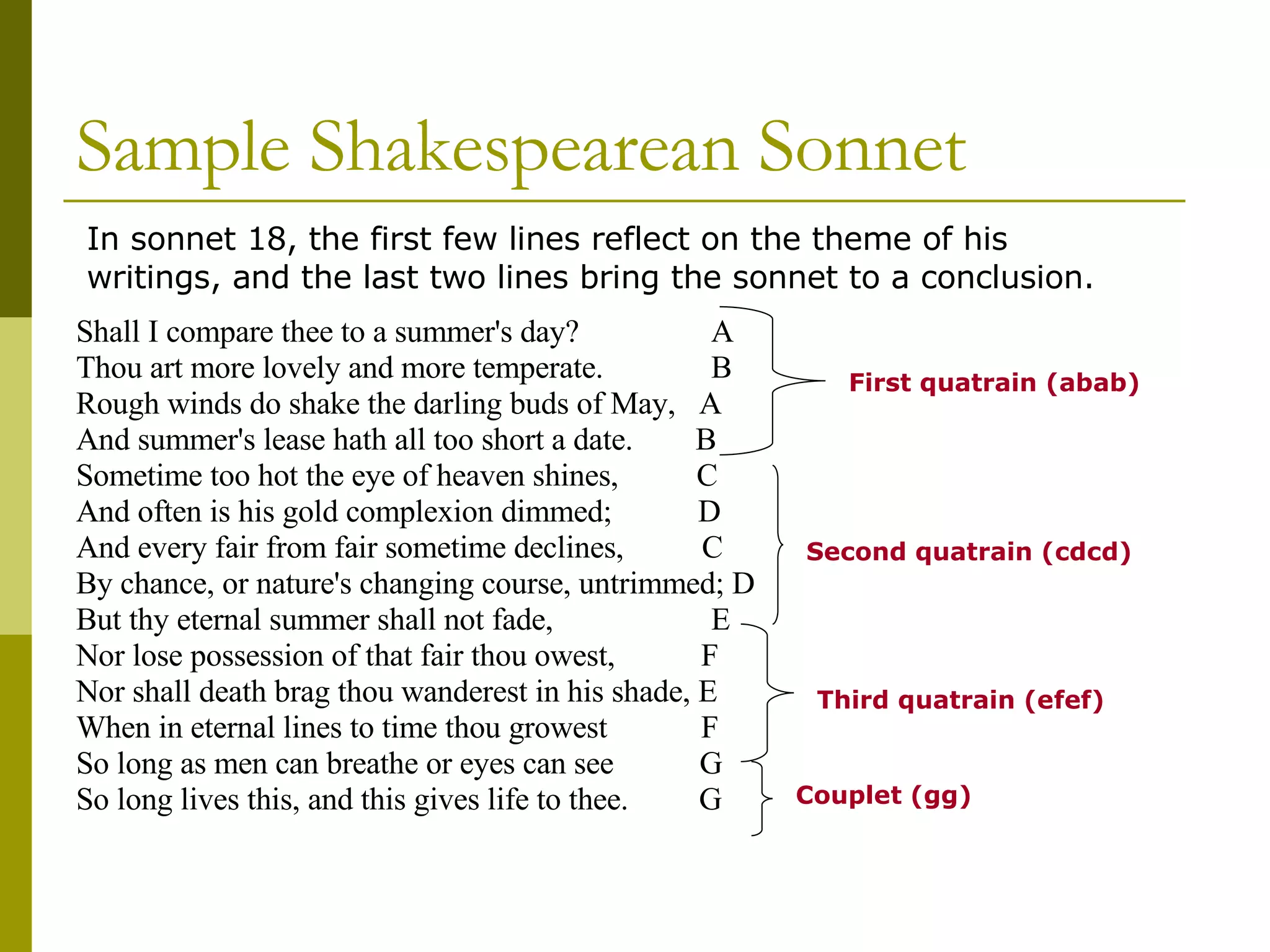 Sonnets | PPT