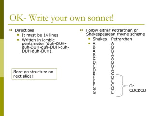 Sonnets | PPT