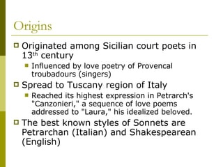 Sonnets | PPT