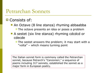 Sonnets | PPT