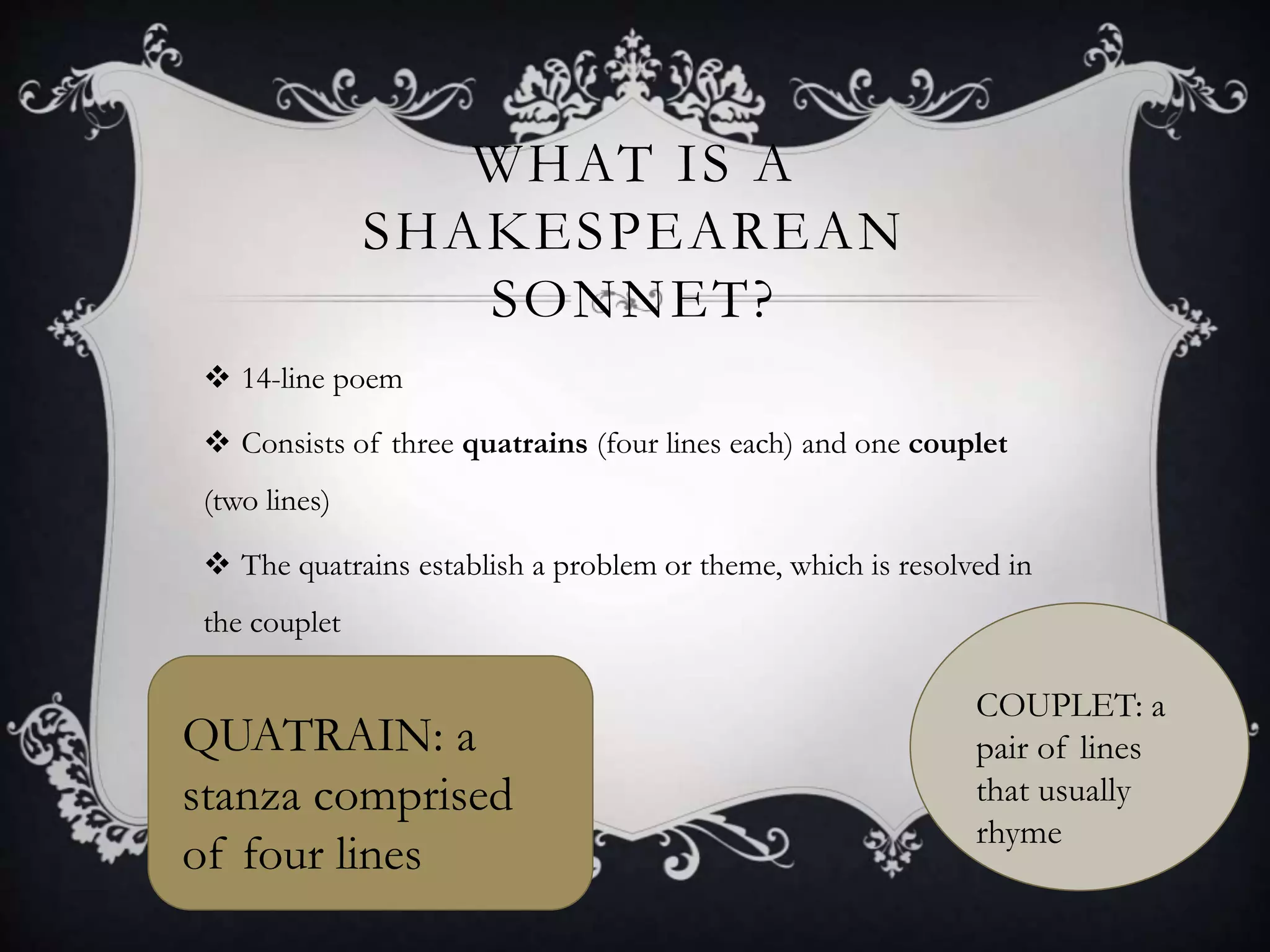 Shakespeare Sonnets | PPT