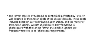 Sonnet & types- Meter & types with examples.pptx