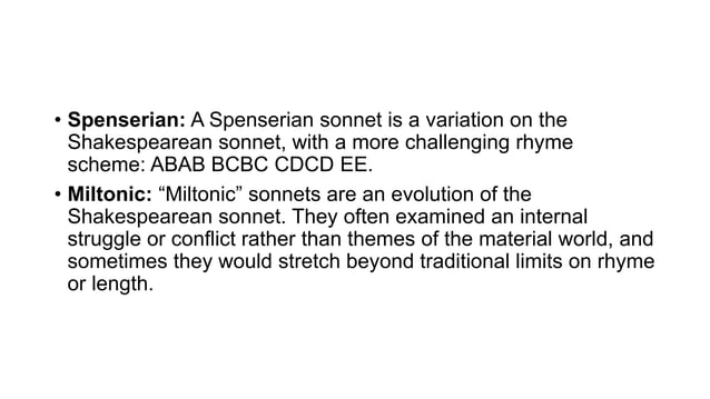 Sonnet & types- Meter & types with examples.pptx