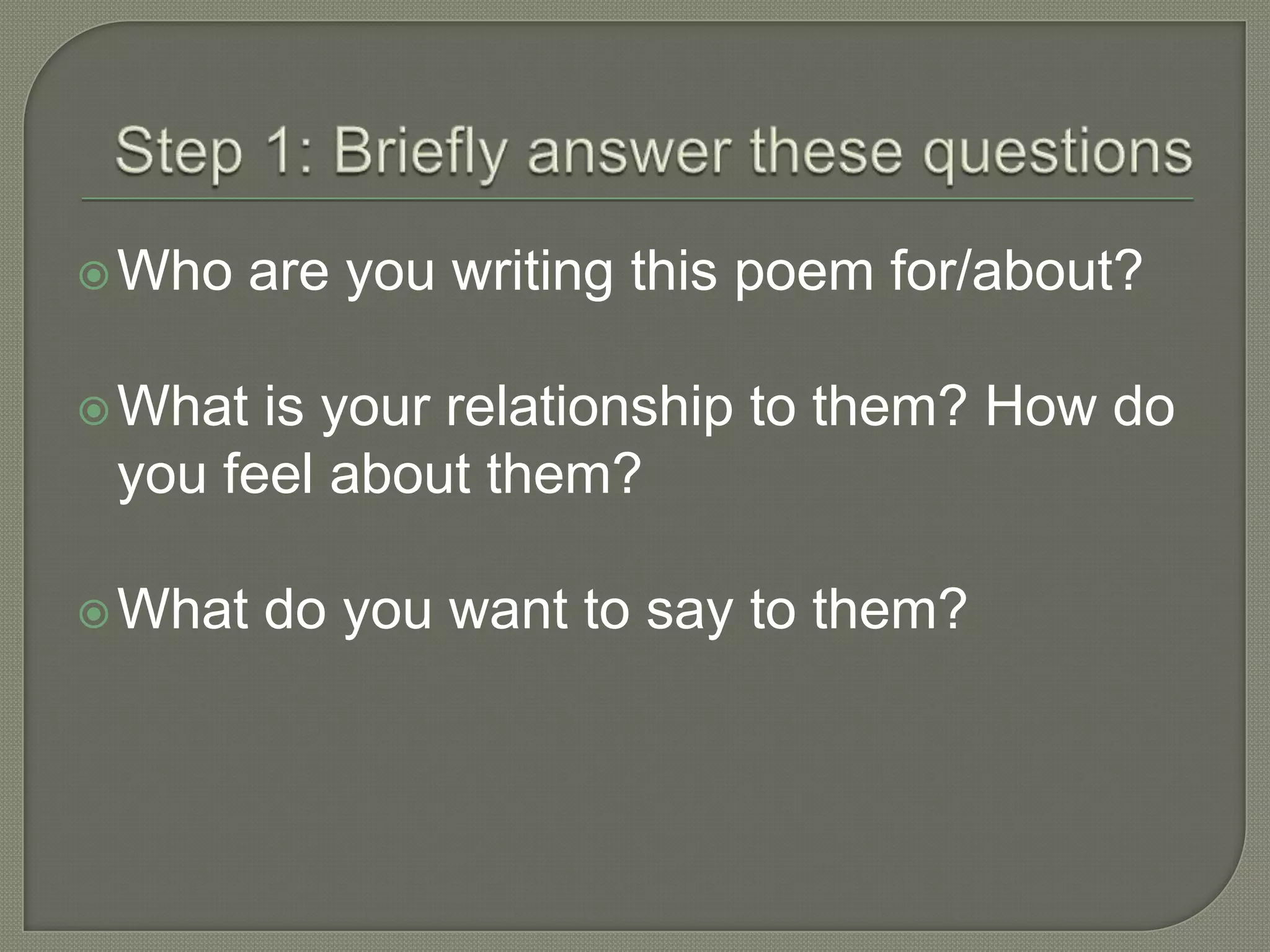 Sonnet writing project | PPTX