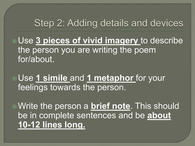 Sonnet writing project | PPTX