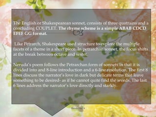 Sonnet xvii--prepared by nishat h | PPT | Free Download