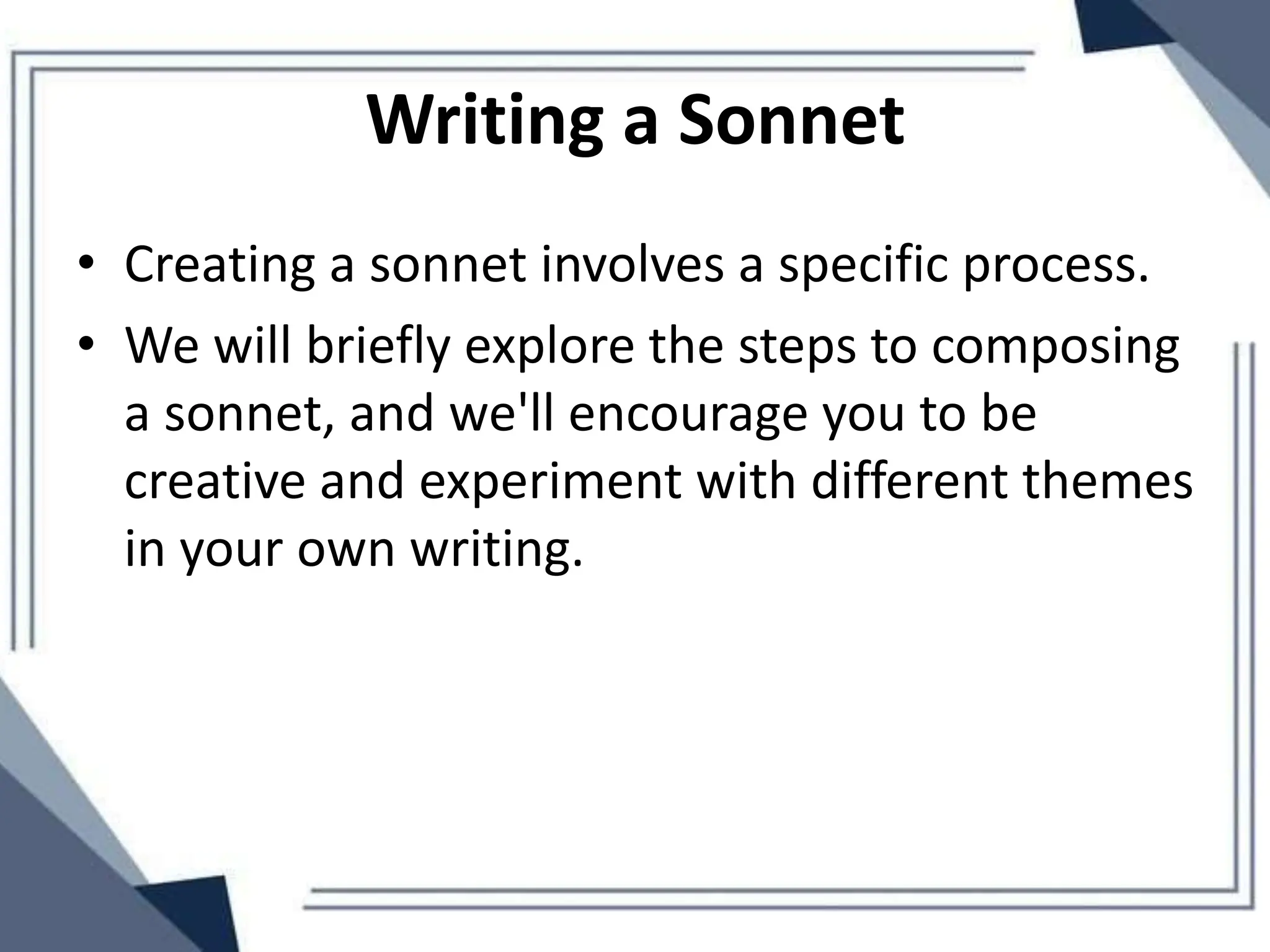 Introduction to sonnet, history, types.pptx