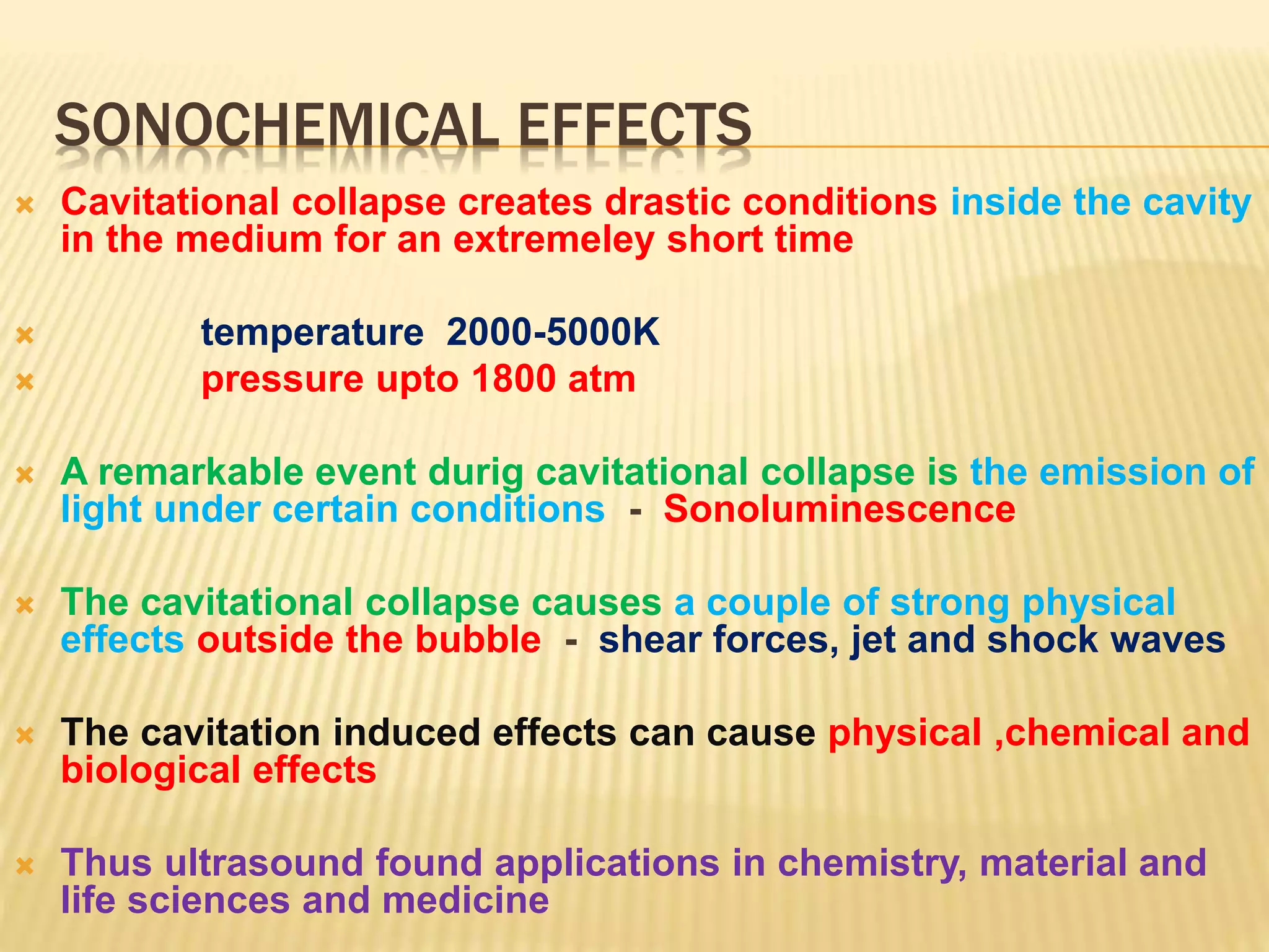 Sonochemistry | PPTX