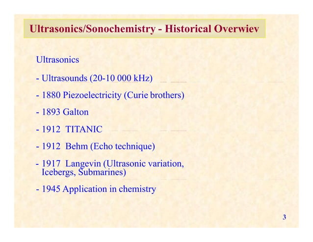 Sonochemistry.pptx | Chemistry | Science