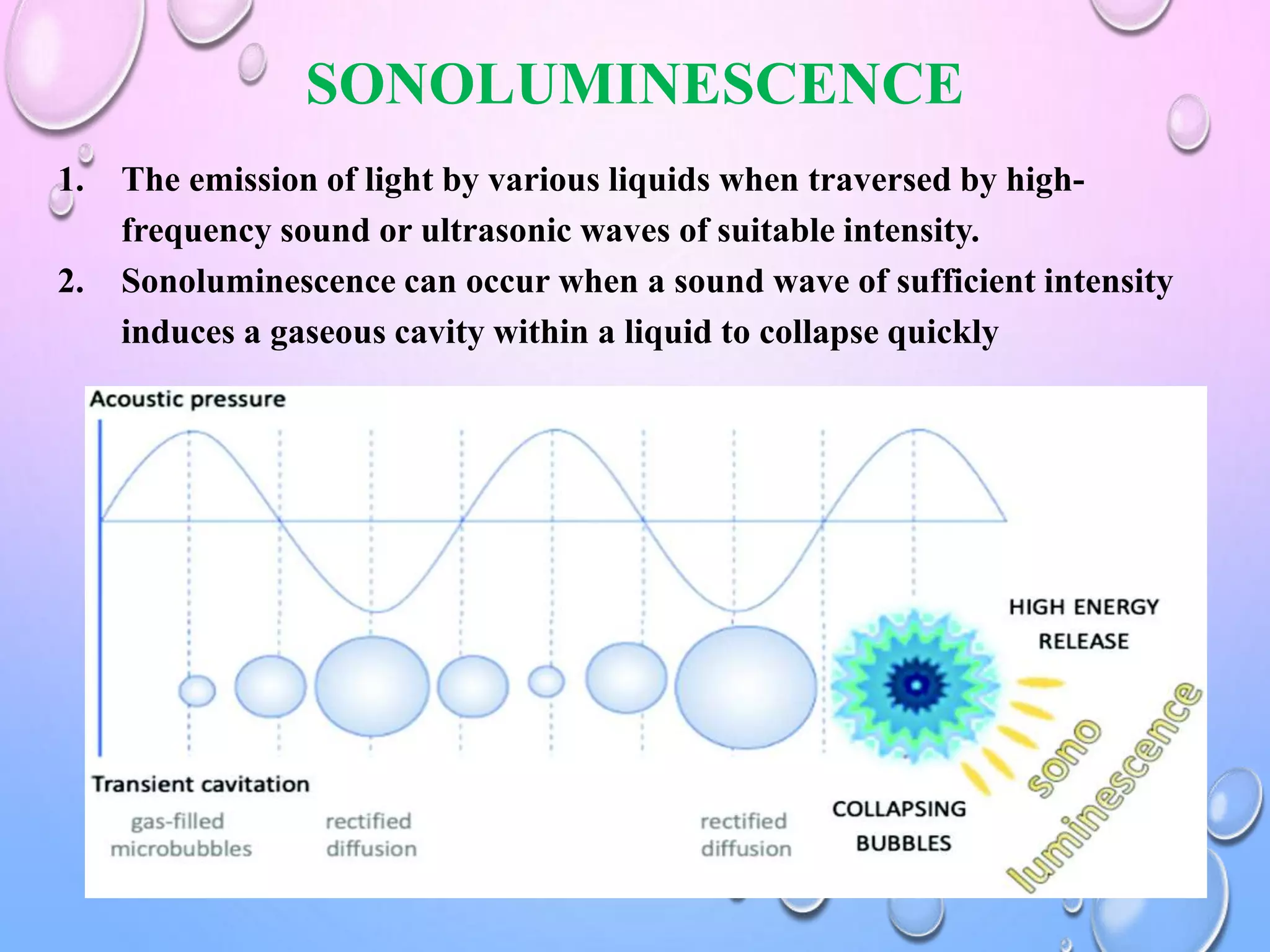 Sonochemistry seminar | PPTX