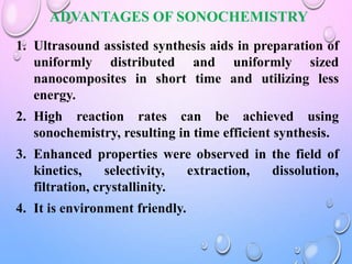Sonochemistry seminar | PPTX