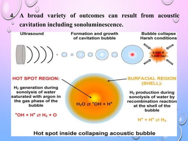Sonochemistry seminar | PPTX | Chemistry | Science