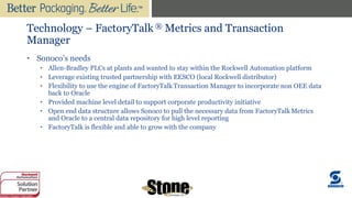 Sonoco products smart manufacturing initiative boosts uptime 30 percent ...