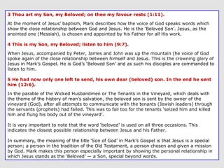 Son Of God Notes | PPT