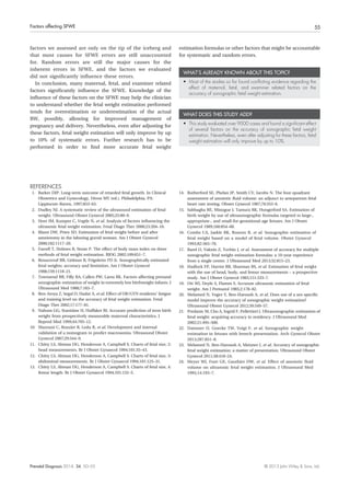 Sonographic fetal weight estimation – | PDF