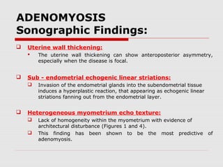 Sonography of adenomyosis | PPT