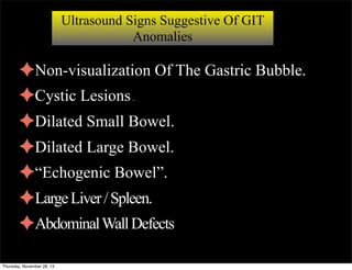 Sonography of fetal GIT | PDF