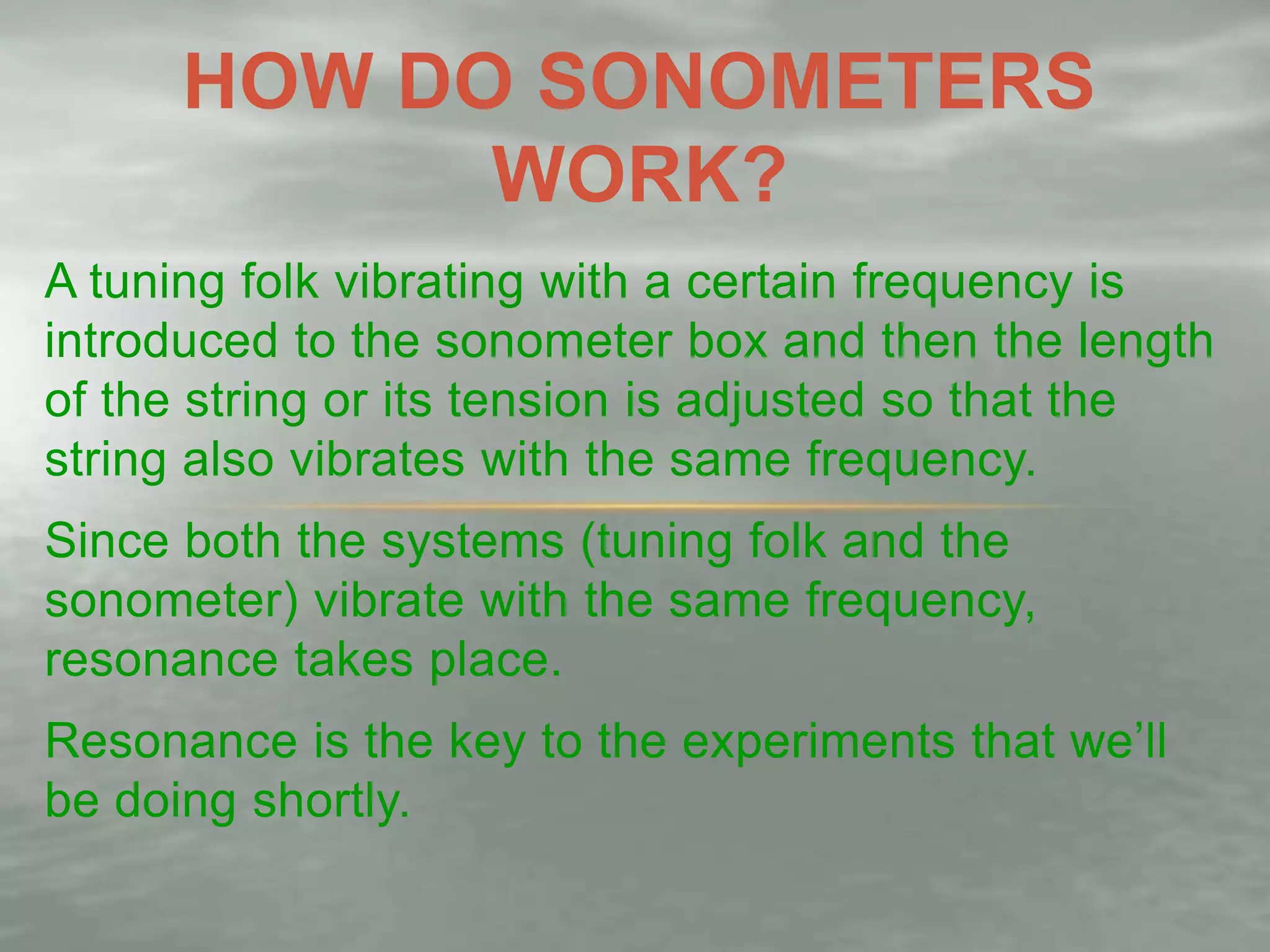 Sonometer - By Aditya Abeysinghe | PPTX