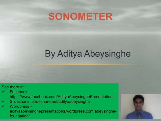 Sonometer - By Aditya Abeysinghe | PPTX