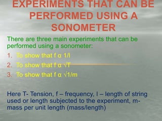 Sonometer - By Aditya Abeysinghe | PPTX