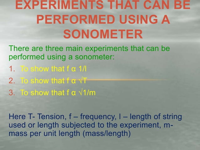 Sonometer - By Aditya Abeysinghe | PPTX