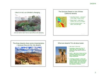 Sonoran desert 2018-notes | PDF