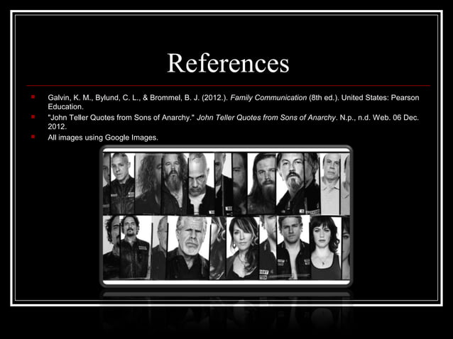 Sons of anarchy family collage | PPT