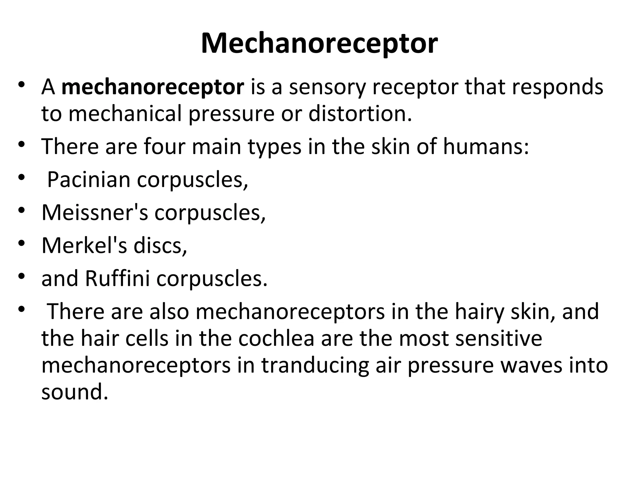 Sonsory receptors | PPT