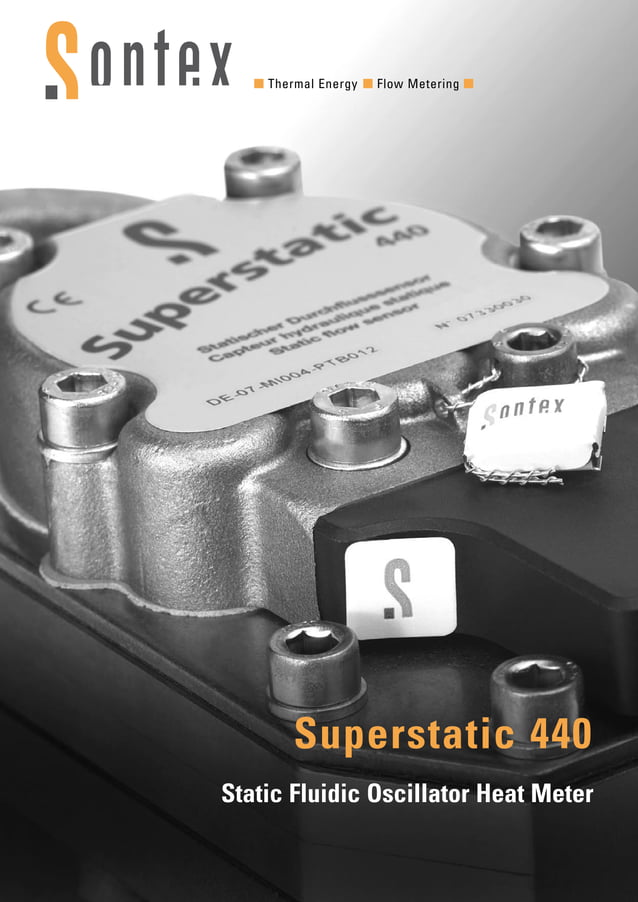 Sontex Superstatic 440 Static Heat Meter And Cooling Meter - Brochure ...