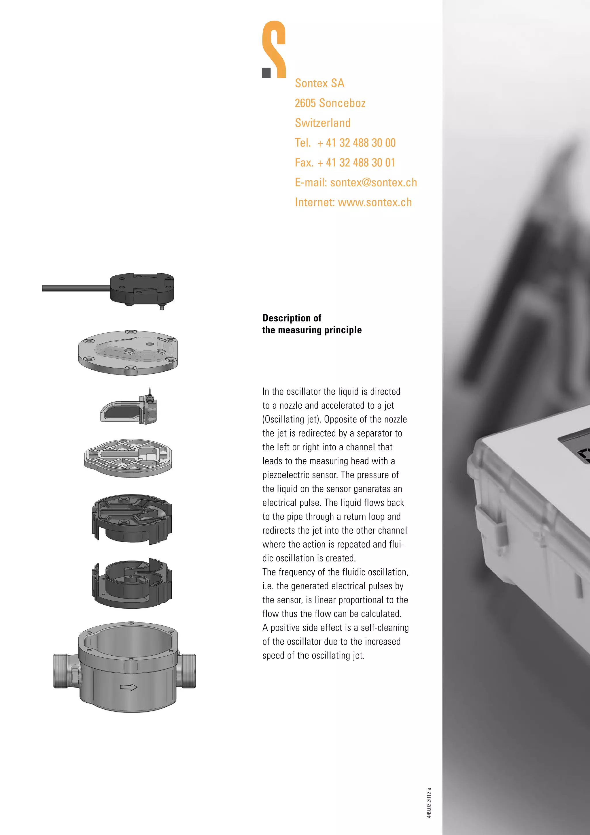 Sontex Superstatic 449 Static Heat Meter And Cooling Meter - Brochure | PDF