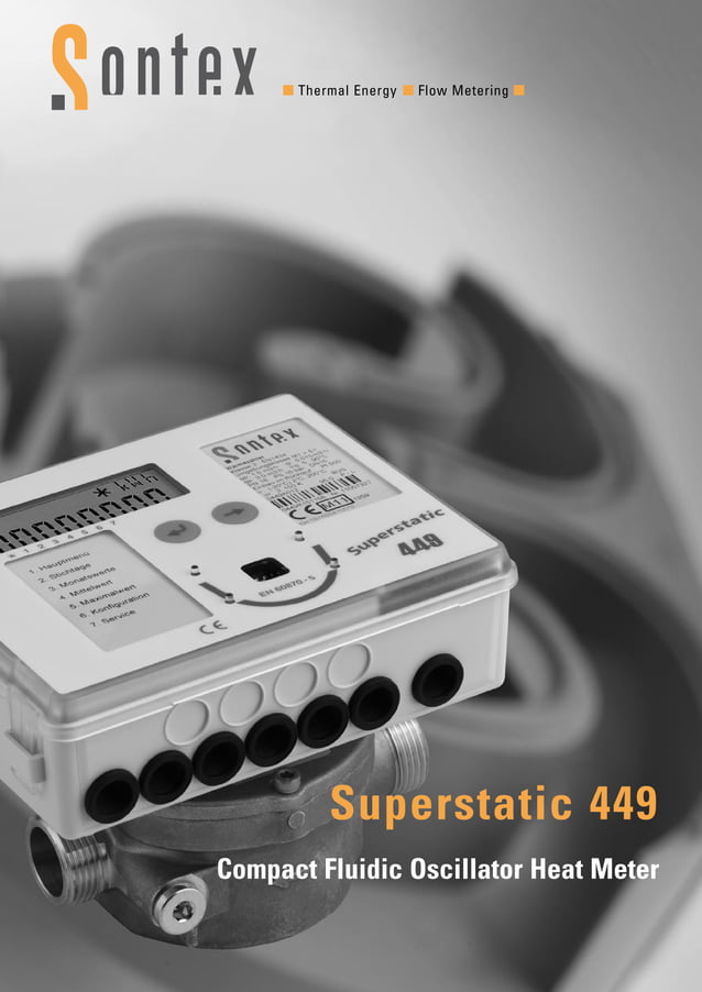 Sontex Superstatic 449 Static Heat Meter And Cooling Meter - Brochure | PDF
