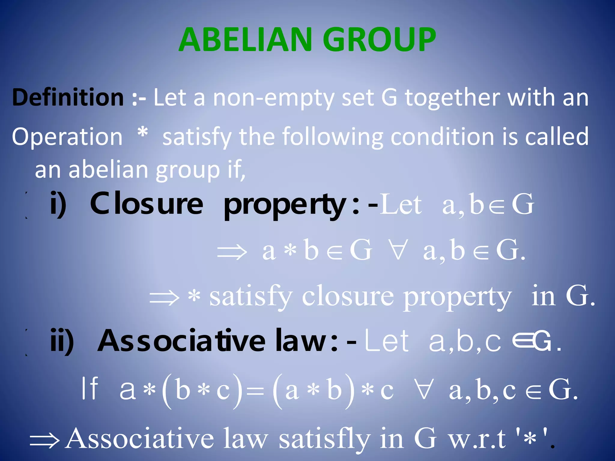 GROUP, SUBGROUP, ABELIAN GROUP, NORMAL SUBGROUP, CONJUGATE NUMBER,NORMALIZER OF SOME IMPORTANT ...