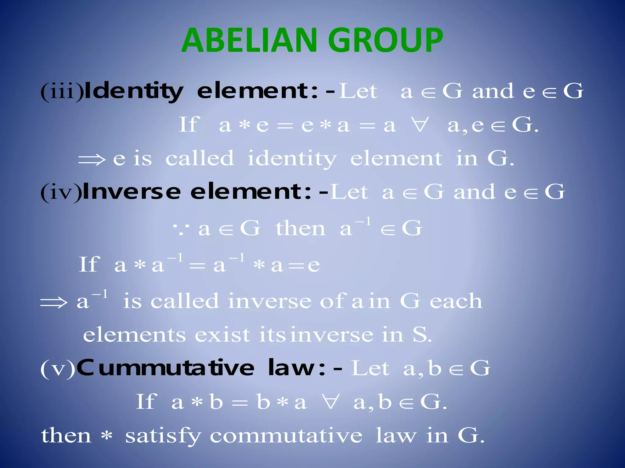 GROUP, SUBGROUP, ABELIAN GROUP, NORMAL SUBGROUP, CONJUGATE NUMBER,NORMALIZER OF SOME IMPORTANT ...