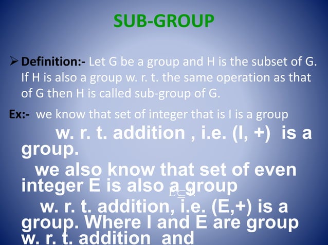 GROUP, SUBGROUP, ABELIAN GROUP, NORMAL SUBGROUP, CONJUGATE NUMBER ...