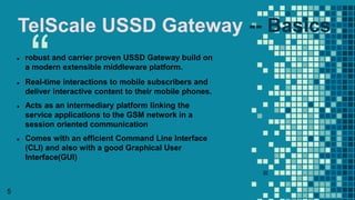 TelScale USSD Gateway | PPT