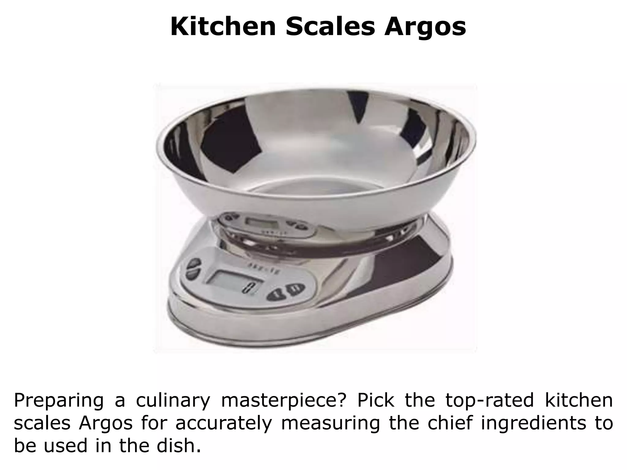 kitchen scales argos | PPTX