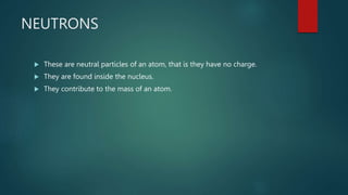 Atomic structure | PPTX