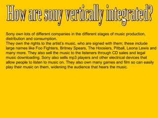 Sony Presentation :) | PPT