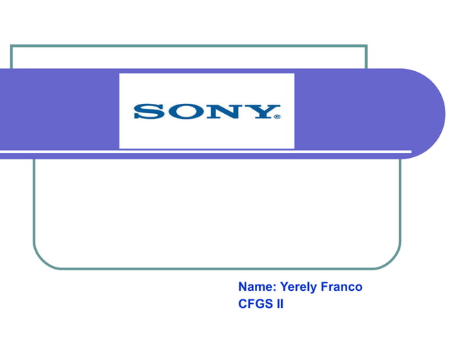 Sony | PPT | Home Entertainment Systems | Consumer Electronics