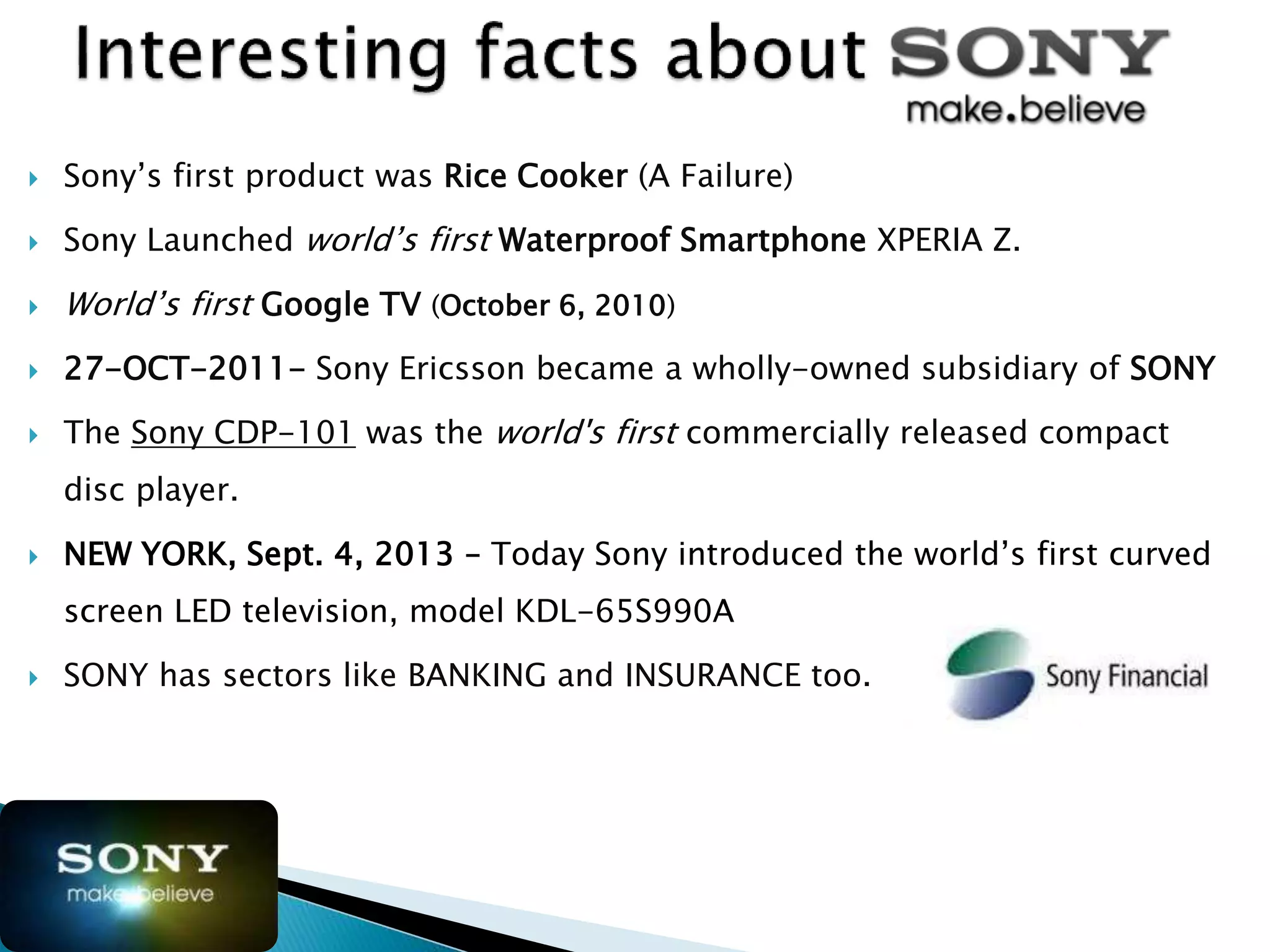 Sony SWOT Analysis | PPT