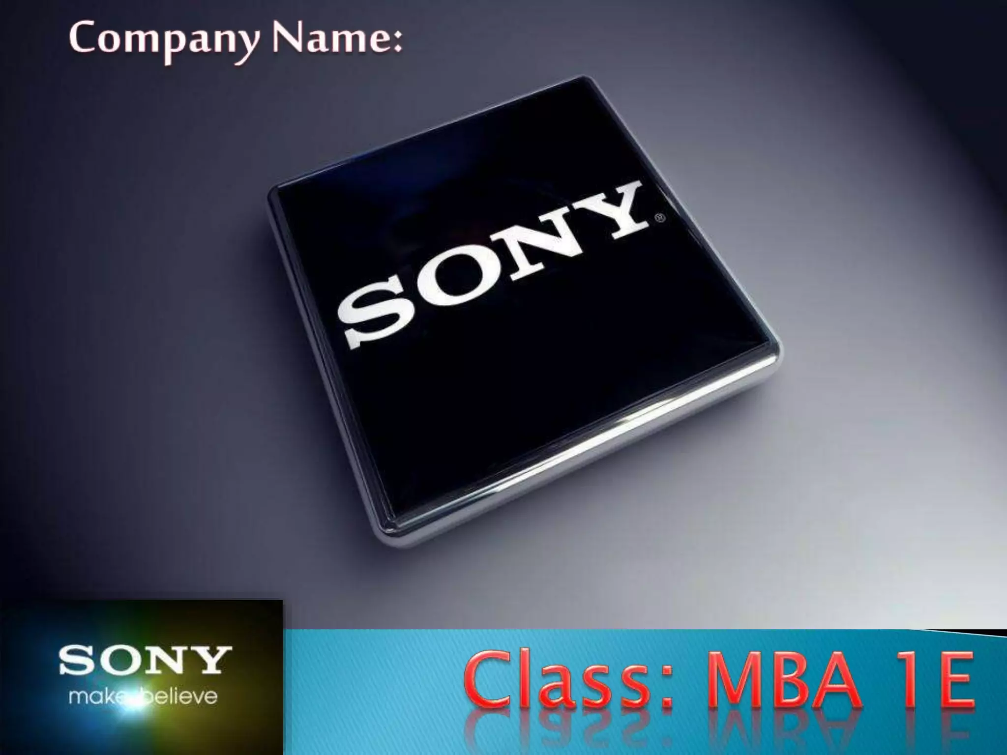 Sony SWOT Analysis | PPT