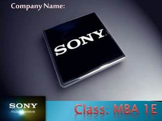 Sony SWOT Analysis | PPT