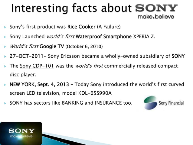 Sony SWOT Analysis | PPT