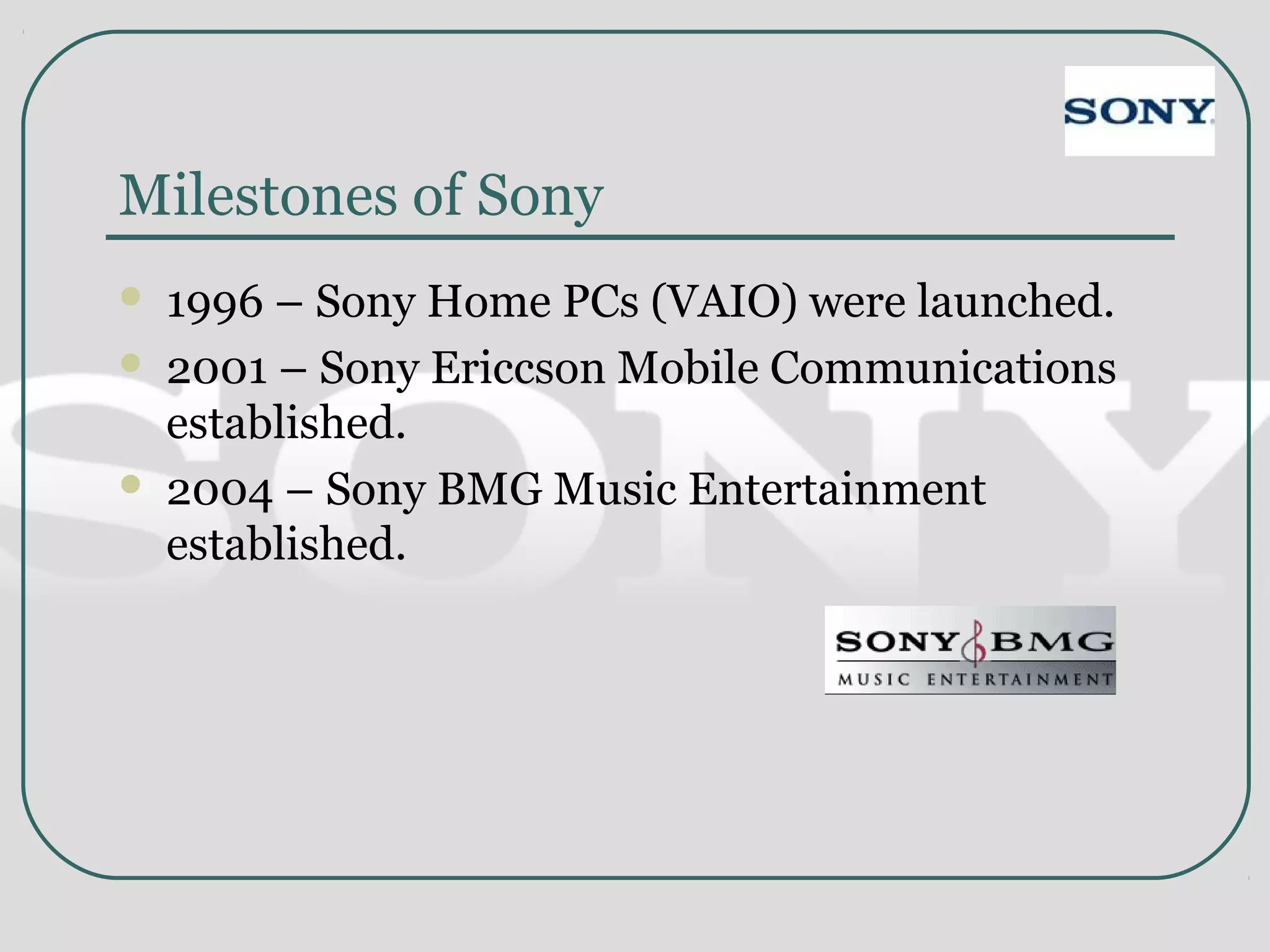 Sony | PPT