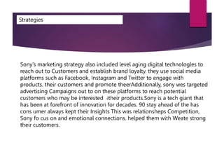 The various Marketing Strategies used by Sony | PPT