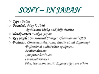 Sony Final | PPT