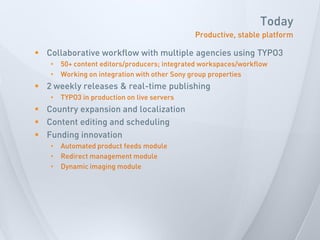 SONY on TYPO3 - Rapid Global CMS Deployment | PDF