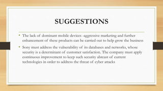 Strategic Analysis of Sony | PPTX