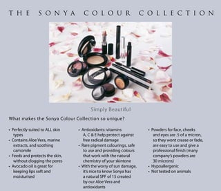 Sonya Brochure New | PPT
