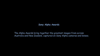 Sony Alpha Awards: Winners & Finalists | PPSX